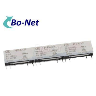 Socket Mounting 6A 5 PIN Pcb Power Relay 24v Hongfa HF41F-24-ZS